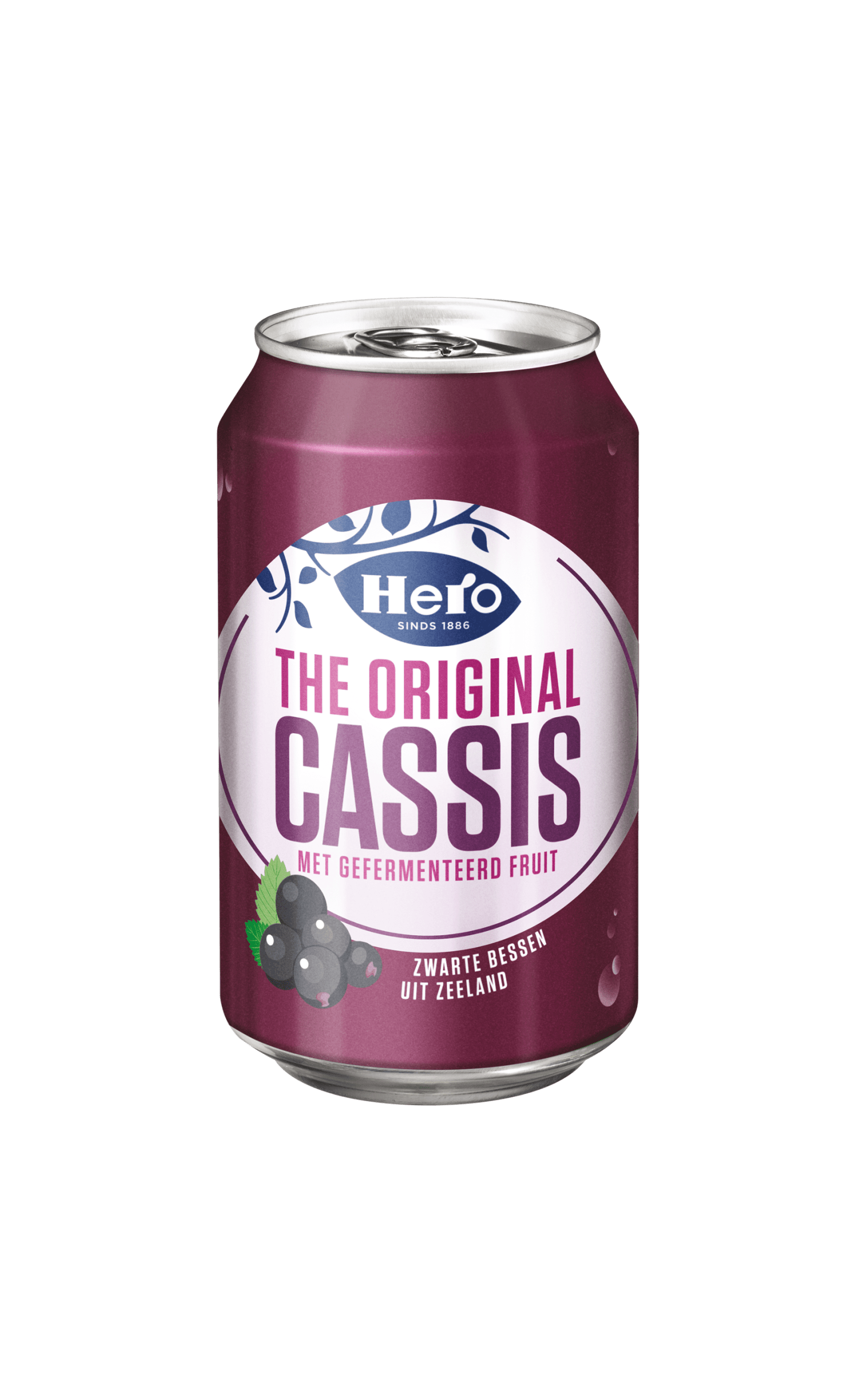 Hero ‘THE ORIGINAL’ Cassis 330 ML Blik Hero ‘THE ORIGINAL’ Cassis 330 ML Blik